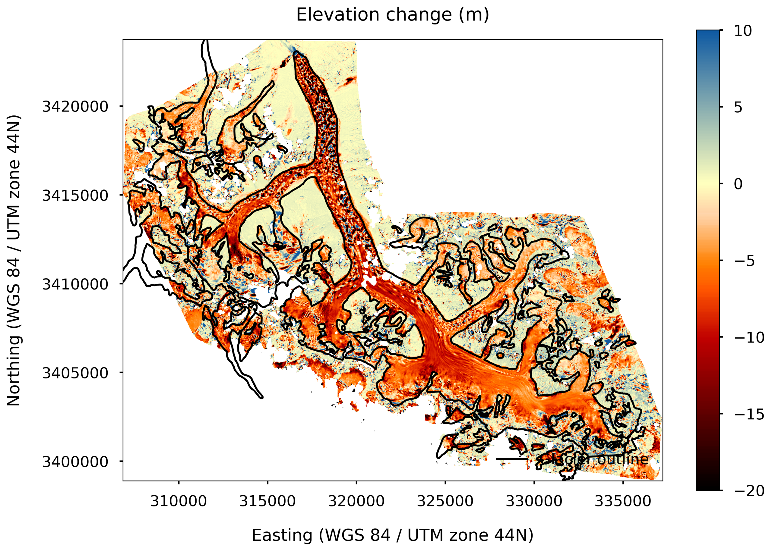 2025 north hemisphere images processed : new maps of elevation changes ...