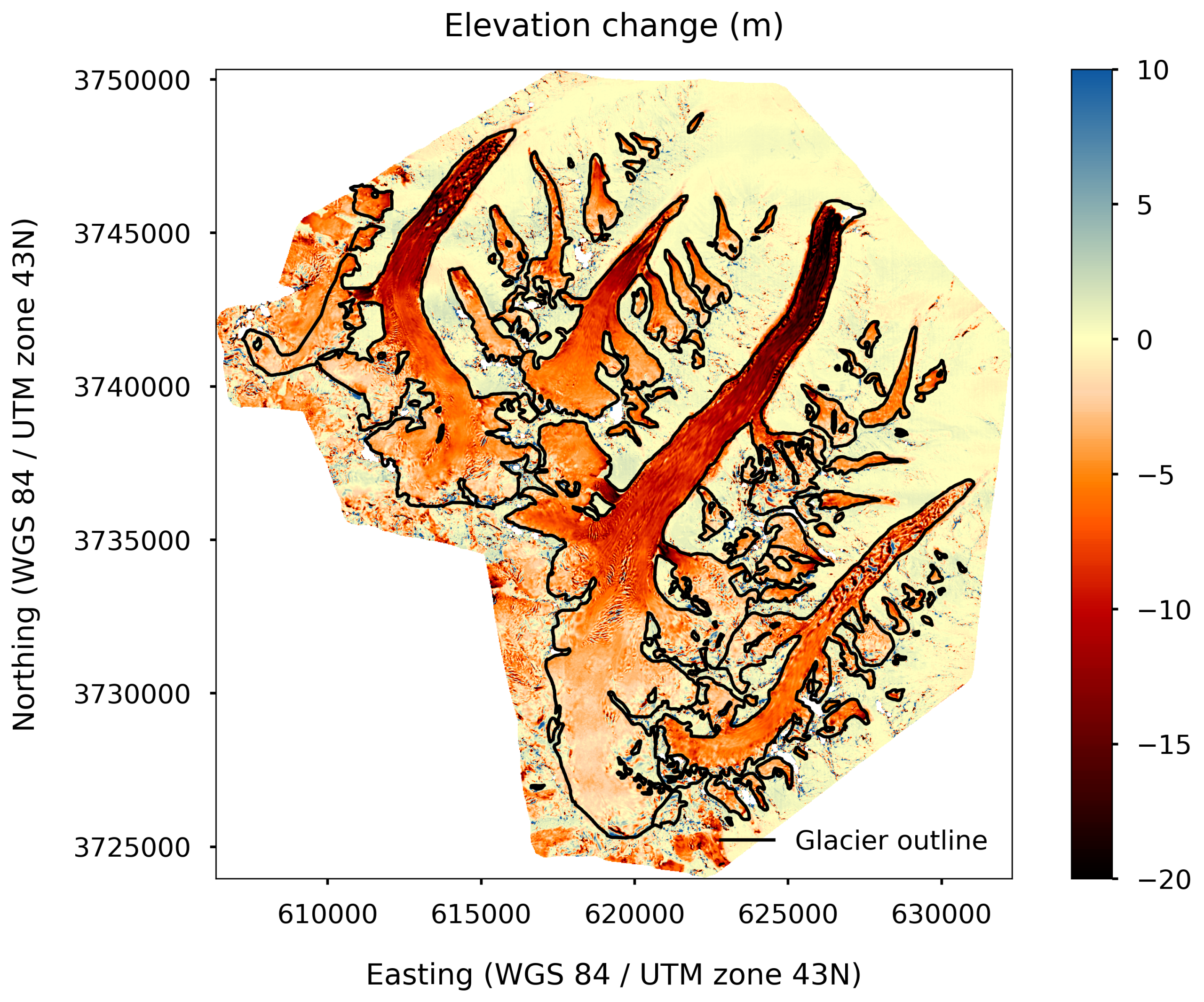 2025 north hemisphere images processed : new maps of elevation changes ...